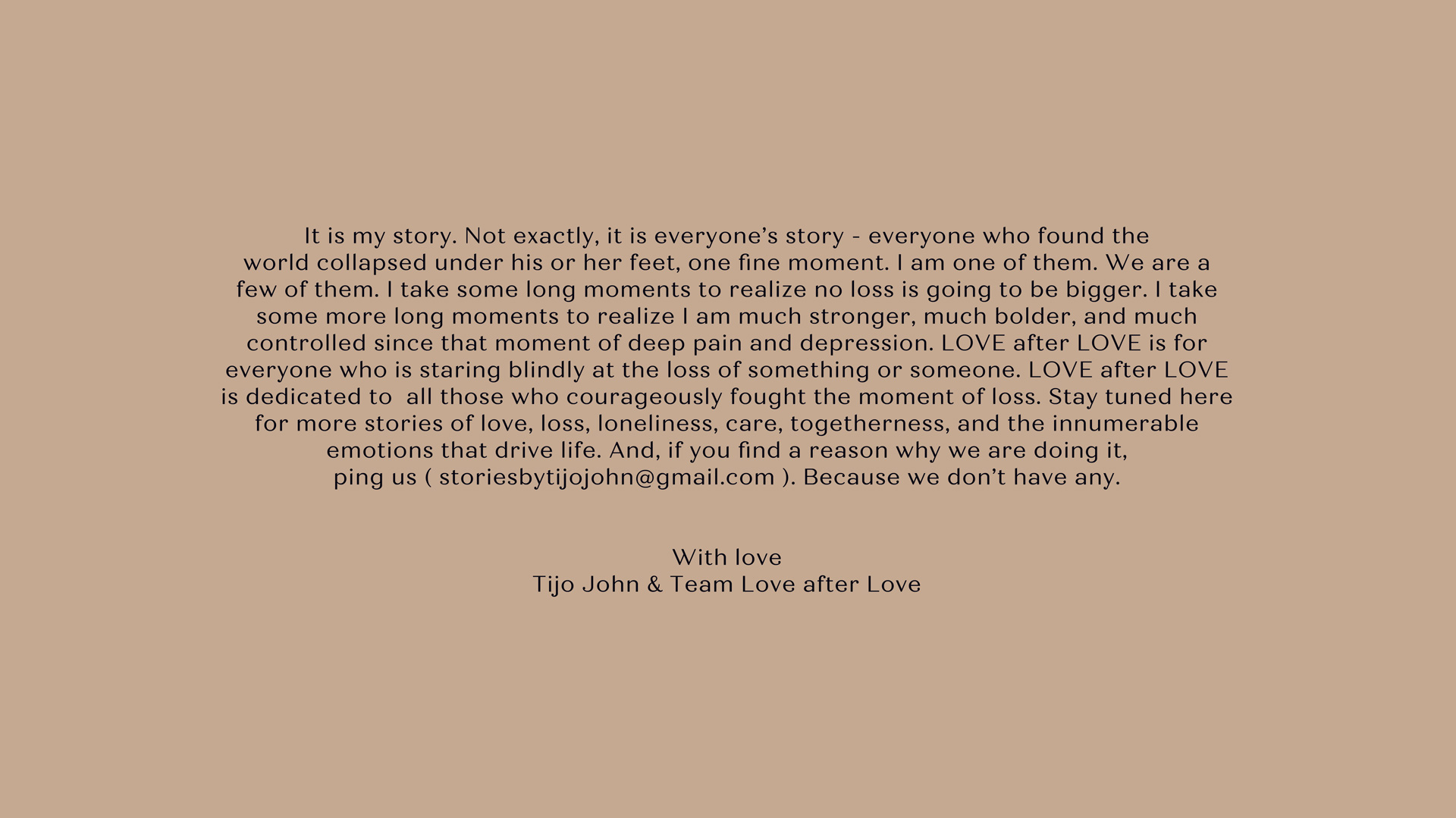 FLUIDITY of SELF – Love After Love